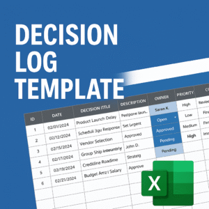 Download Sample for Decision Log in Excel (XLSX)