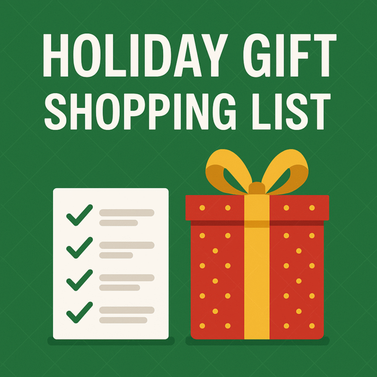 Download [Free] Holiday Gift Shopping List Excel Template