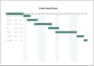 [Free] Simple Event Gantt Chart Excel Template