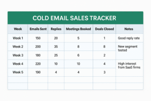 Cold Email Tracker Template – Excel Sales Tool