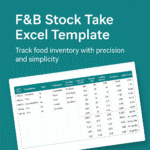 F&B Stock Take Template – Free Excel for Inventory Control