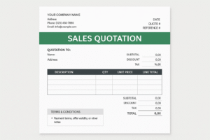 [Free] Sales Quotation Template – Excel Quote Creator