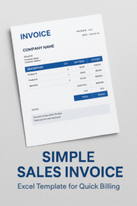 Invoice and Bills Excel Templates – Free Download for Easy Billing