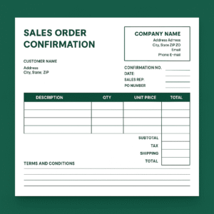 Sales Order Confirmation Template – Excel Order Acknowledgment