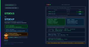 STDEV (Standard Deviation) Function in Excel with Examples