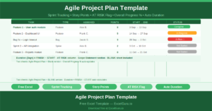 Agile Project Plan Template – Free Excel Sprint Tracker