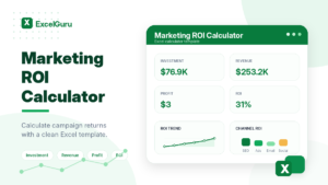 Marketing ROI Calculator Template - Free Excel Download